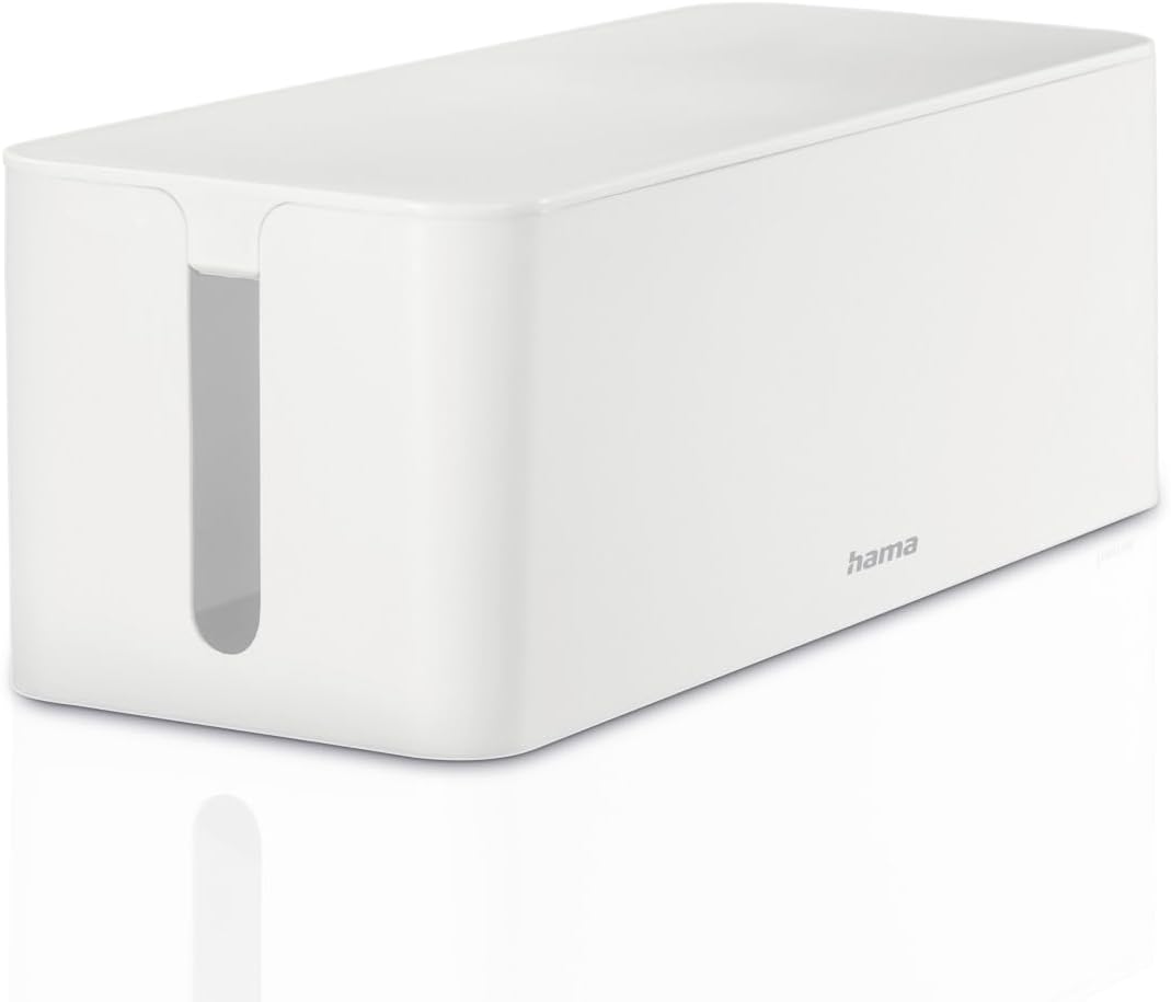 Hama Boîte pour câbles "Maxi" (Boite Rangement pour cables chargeurs et ...