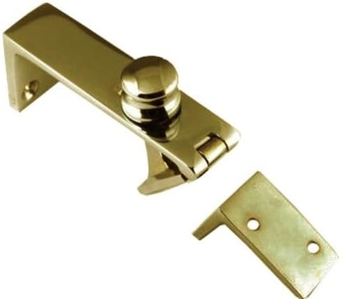 IRONMONGERY WORLD® Polished Brass Chrome BAR Shop Counter Flap Catch ...