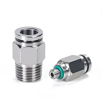 304 Stainless Steel Air Fittings Quick Coupling 4/6/8/10/12mm Male ...