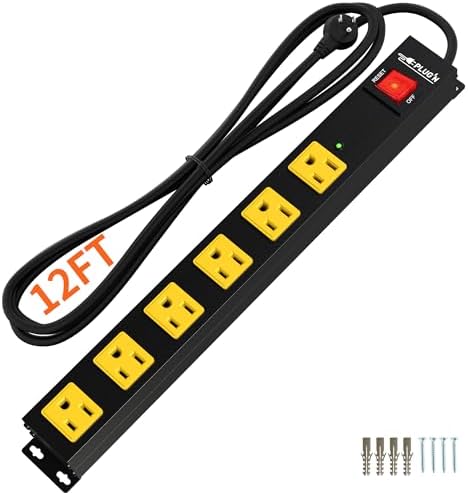 Amazon.com: Power Strip 2700J Surge Protector, Heavy Duty Power Strips ...