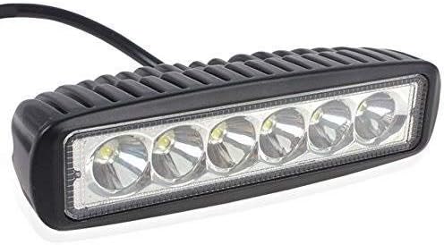 Luvik 6 Watt Led Bar 6 L.E.D Fog Light For Car/Bike/Jeep/Truck/Scootx ...