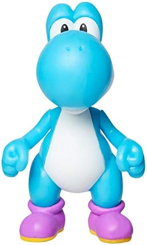 Amazon.com: SUPER MARIO Action Figure 2.5 Inch Light Blue Yoshi ...