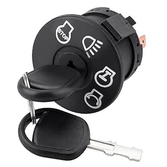 Lawn Mower Ignition Switch Key 4 Position 7 Terminals for John Deere ...