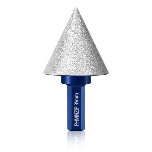 Diamond Beveling Chamfer Bits 35mm HEX Shank Countersink Drill Chamfer ...