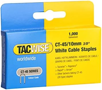 Tacwise CT-45/10mm Cable Tacker Staples 5,000 (5 x 1,000 packs ...