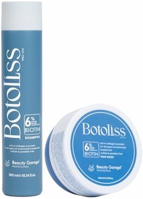 Beauty Garage Botoliss Biotin Shampoos & Hair Mask for Frizzy Hair ...