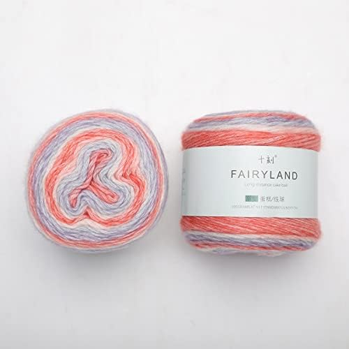 SHIKE Fairyland Farbverlaufsgarn,Bobbel Wolle Farbverlauf Regenbogen ...