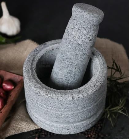 Buy Mortar & Pestle set - Aatukkal/aatukal/Hand grinder stone for ...