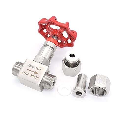 J23W-160P Needle Valve Stainless Steel 304 Welded Needle Valve Stop Valve 1Pcs ( Size : DN25 ...