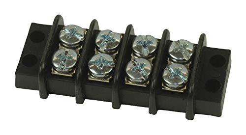 1546307-4 - Panel Mount Barrier Terminal Block, 2 Row, 4 Positions, 22 ...