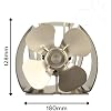 Forest Master | Brushed Bronze Mini Viking Air Stove Fan – Advanced 4 ...