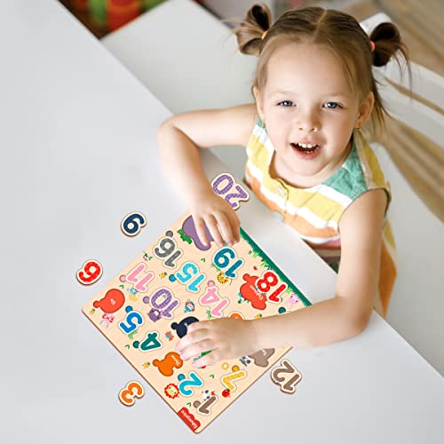 Fisher-Price Wooden Educational Colorful Alphabets, Counting Numbers ...
