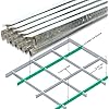 5pcs White Suspended Ceiling Suspension Grid Main Tee Runner Section ...