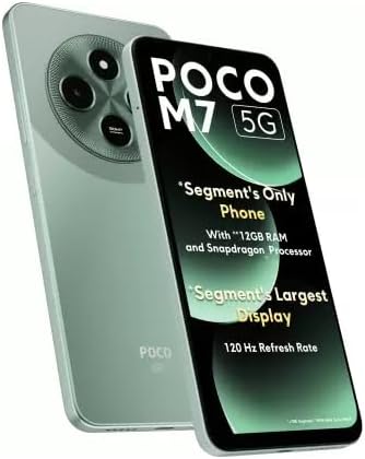 POCO M7 5G, Mint Green (8GB, 128GB) : Amazon.in: Electronics