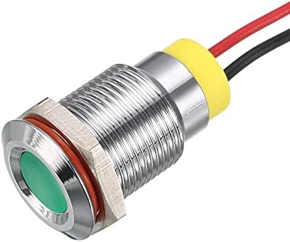 Amazon.com: uxcell 2Pcs Red Green Indicator Light AC/DC 110V, 22mm ...