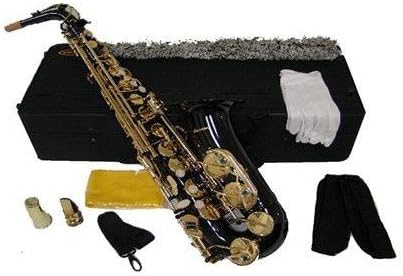 Amazon.com: Merano E Flat Black Lacquer Plated Alto Saxophone with Case ...