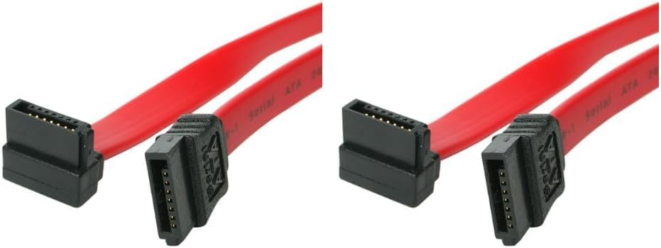 Amazon.com: StarTech.com 6in SATA to Right Angle SATA Serial ATA Cable ...