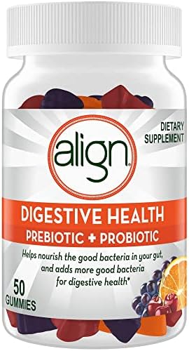 Amazon.com: Align Digestive Health Prebiotic + Probiotic Gummies Fruit ...