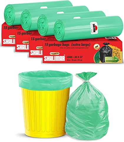 Shalimar Premium Eco - Friendly/Biodegradable Garbage Bags Size 17 X 19 ...