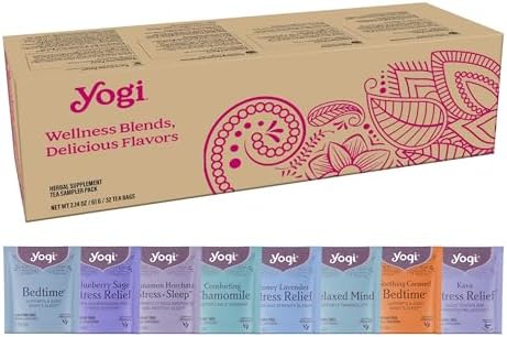Amazon.com: Favorites Yogi Tea Organic Sampler Gift Box - Assorted ...
