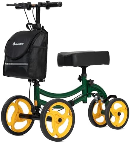 Amazon.com: ELENKER Deluxe Steerable Knee Walker with 10" Front Wheels ...
