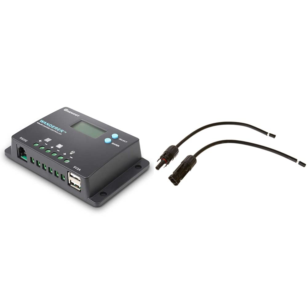 Renogy 10 Amp 12V/24V PWM Negative Ground Solar Charge Controller ...