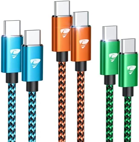 Amazon.com: USBC to USBC Fast Charging Cable 3/6/10Ft 60W 3.1A Type C ...