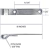 Amazon.com: Heavy Duty Strap Hinge 8" Galvanized : Tools & Home Improvement