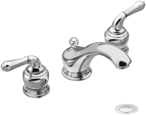 Moen T4570 Monticello Two-Handle Low Arc Bathroom Faucet Without Valve ...