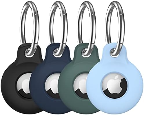 Amazon.com: VAGAWEI 4 Pack AirTag Holder Air Tag Keychain AirTags Case ...