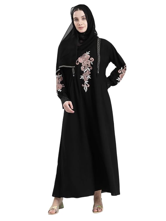 Buy GenericWomen's Firdos Fabric Hijab Dubai Style Side Patti ...