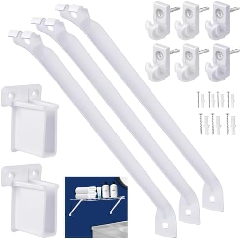 Amazon.com: Down Wall Clips- 30 Sets Wire Shelf Brackets Loop Clips ...