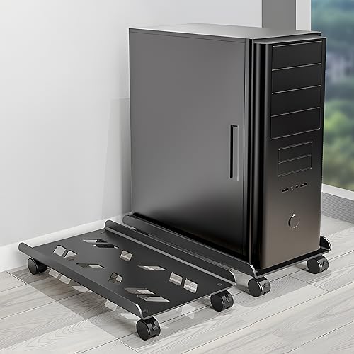 Updated Version Heavy Duty Metal CPU Stand Computer, 40x20cm PC Stand ...