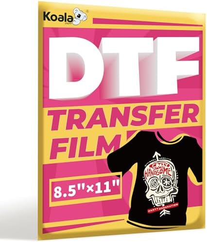 Amazon.com: Koala Paper DTF Transfer Film 8.5 x 11 Inch, 50 Sheets for ...