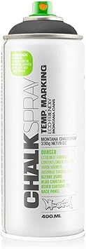 Montana Cans Chalk Spray Paint BLACK Temporary Marking Eco-Friendly ...