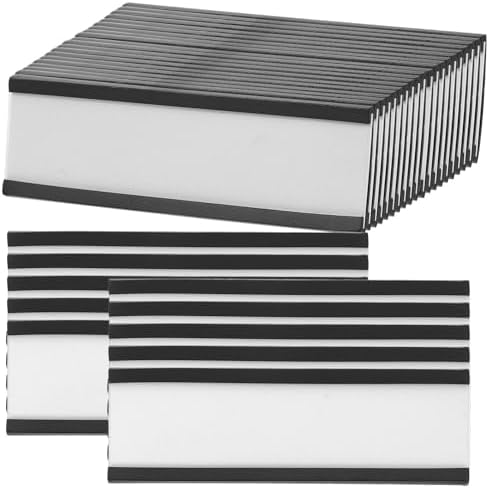 iplusmile Magnetic Label Holders Magnetic Shelf Label, Data Card Holder ...