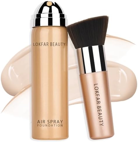Amazon.com : LOKFAR AirBrush Foundation Spray, Silky Mist Foundation ...