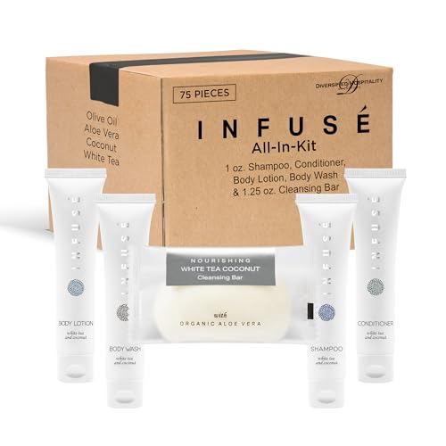 Infuse Pure White Tea and Coconut All-In-Kit Hotel Soaps and Toiletries ...