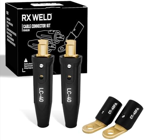 RX WELD 2PCS CT40-FA, 2PCS LC40 Male Cable Connector, for Cable ...