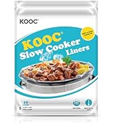 Amazon.com: KOOC Slow Cooker Liners 13x21 inch 10 Count Large Size ...