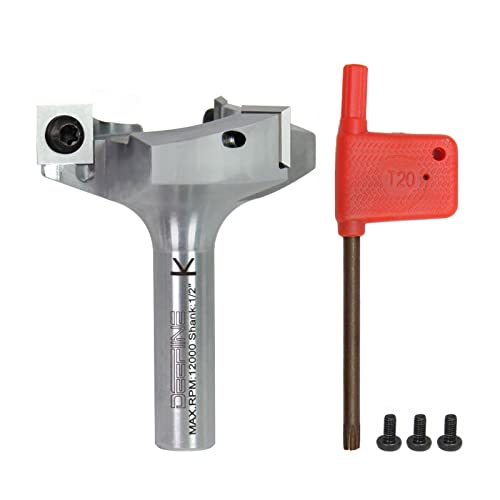 Snapklik.com : CNC Spoilboard Surfacing Router Bits,3 Wings 1/2 Shank 2 ...