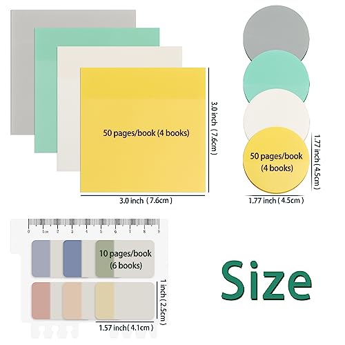 Snapklik.com : NatureTouch Transparent Sticky Notes 3x3 Clear Sticky ...
