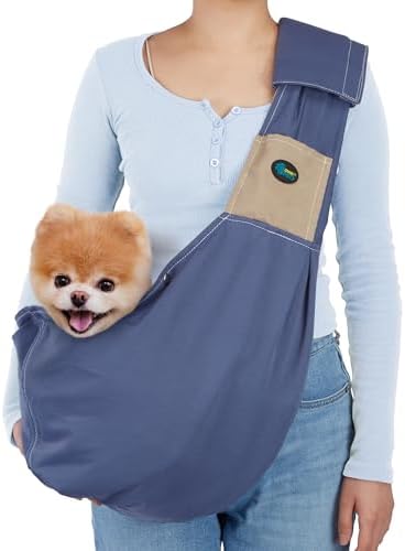 Dog Sling Carrier, ISFORU Pet Sling Bag for Medium Dogs,Fits 5 to 10KG ...