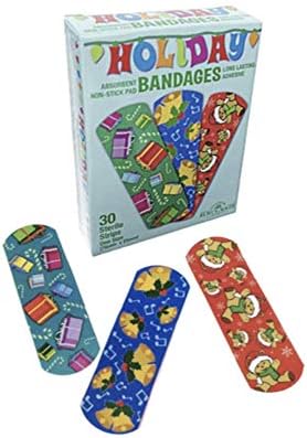 Amazon.com: Stocking Stuffers Christmas Design Holiday Bandages Box of ...