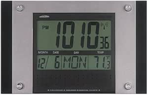 Atomix50201 - Jumbo Grey/Silver Digital Atomic Clock: Buy Online at ...