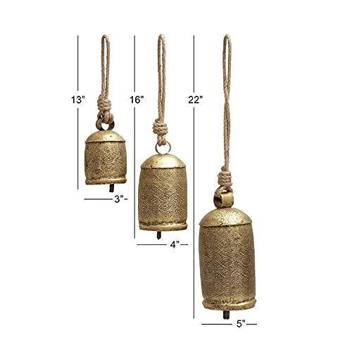 Wrought and Cast Iron Hanging Cow Bells. (Small) : Amazon.in: Home ...