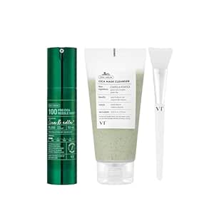 Amazon.com: VT COSMETICS Bundle Pro Cica Reedle Shot 100 & CICA Mask Cleanser with Brush ...