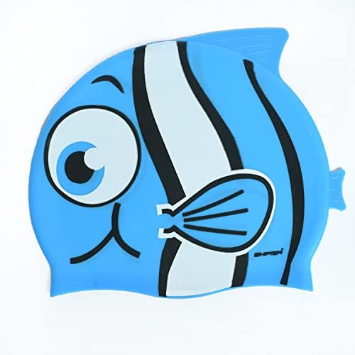Buy SHIFTER Cartoon Fish Swim Caps for Kids, Boys,Girls for Swimming ...