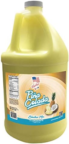 Amazon.com: Pina Colada Slushee Mix Case of 4 x 1 Gallons | 512oz ...