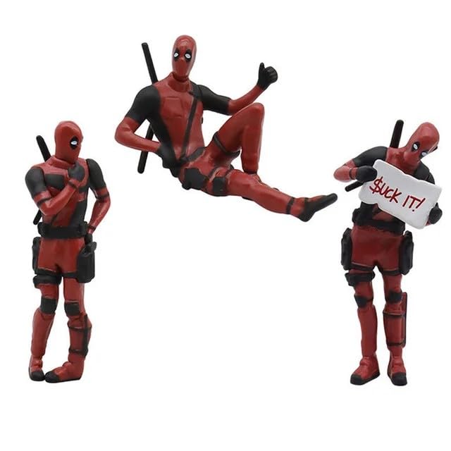 Buy BOENJOY Gifts- Deadpool - Action Figures | 3 Figures Set | Most ...